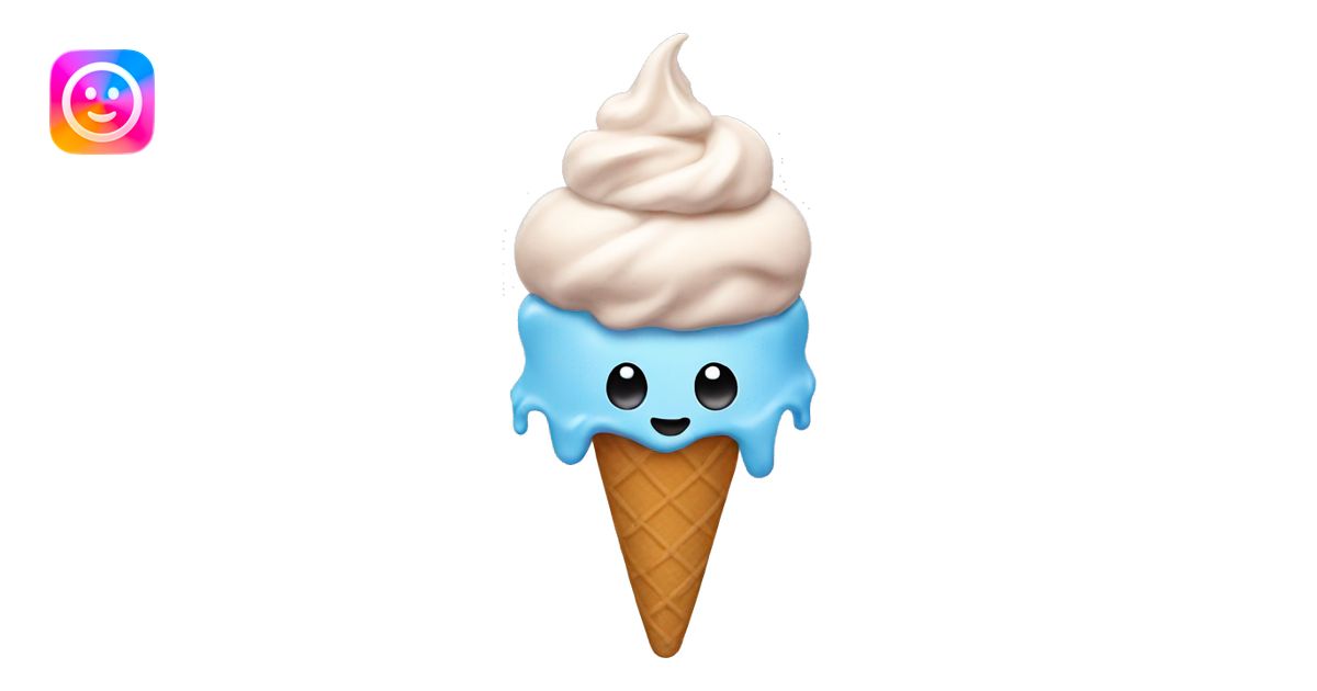 Ice cream emoji | AI Emoji Generator