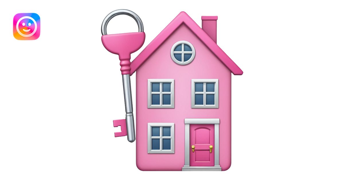 pink house key emoji emoji | AI Emoji Generator