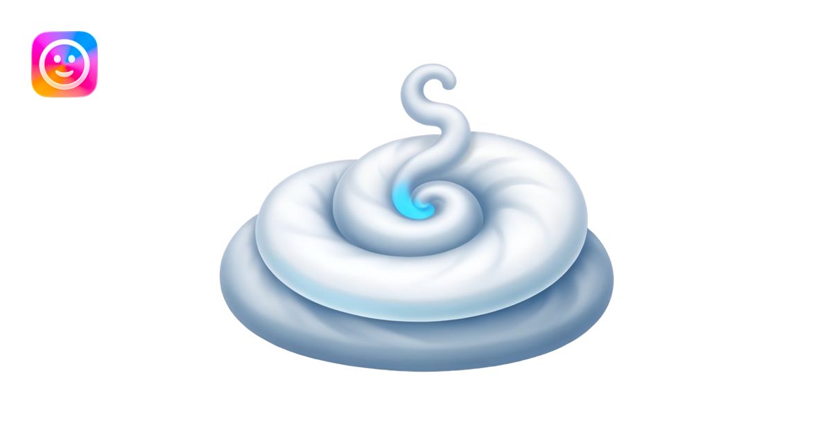 A swirl of morning fog rolling across the ground. emoji | AI Emoji ...