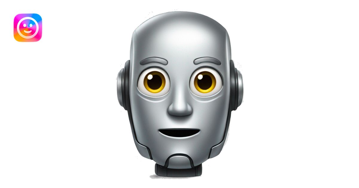 Friendly robot emoji | AI Emoji Generator