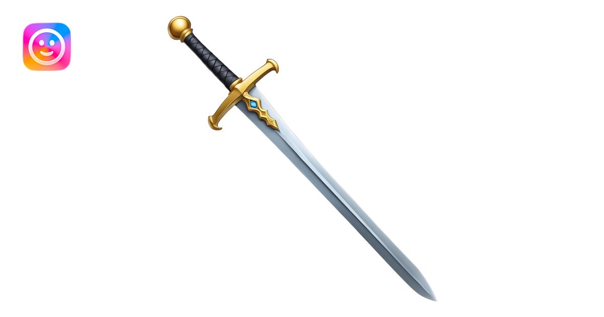 Sword, sharp emoji | AI Emoji Generator