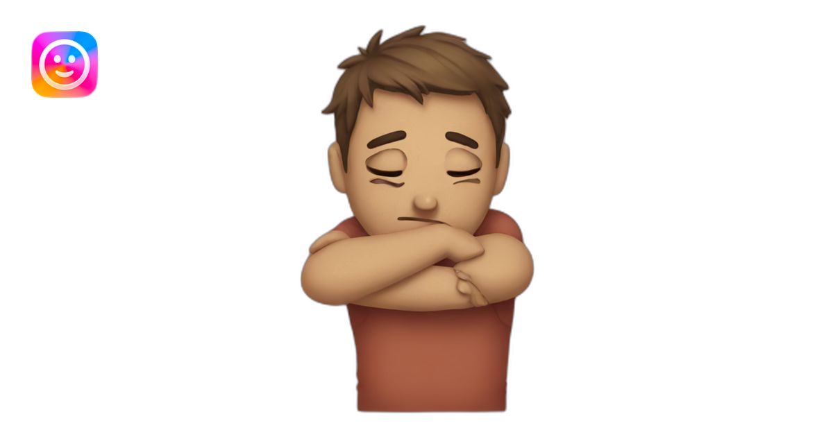 Sad hugging emoji emoji | AI Emoji Generator