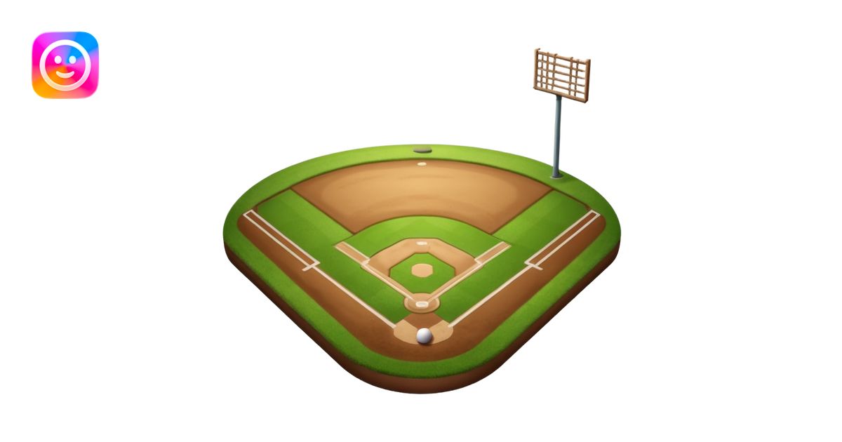 Baseball field emoji | AI Emoji Generator