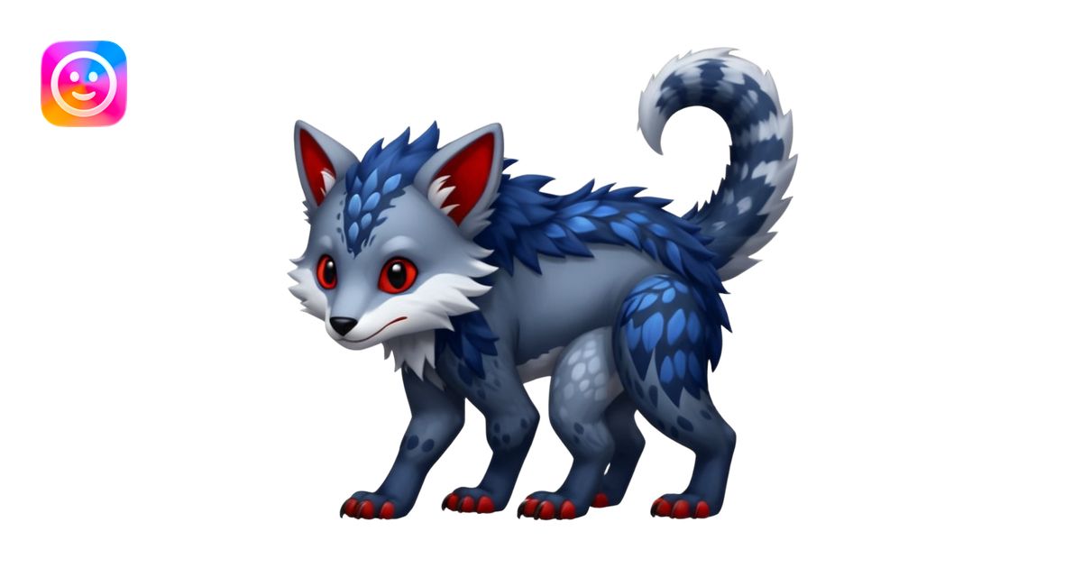 Shiny colorful exotic midnight blue-gray-black, with red markings ...