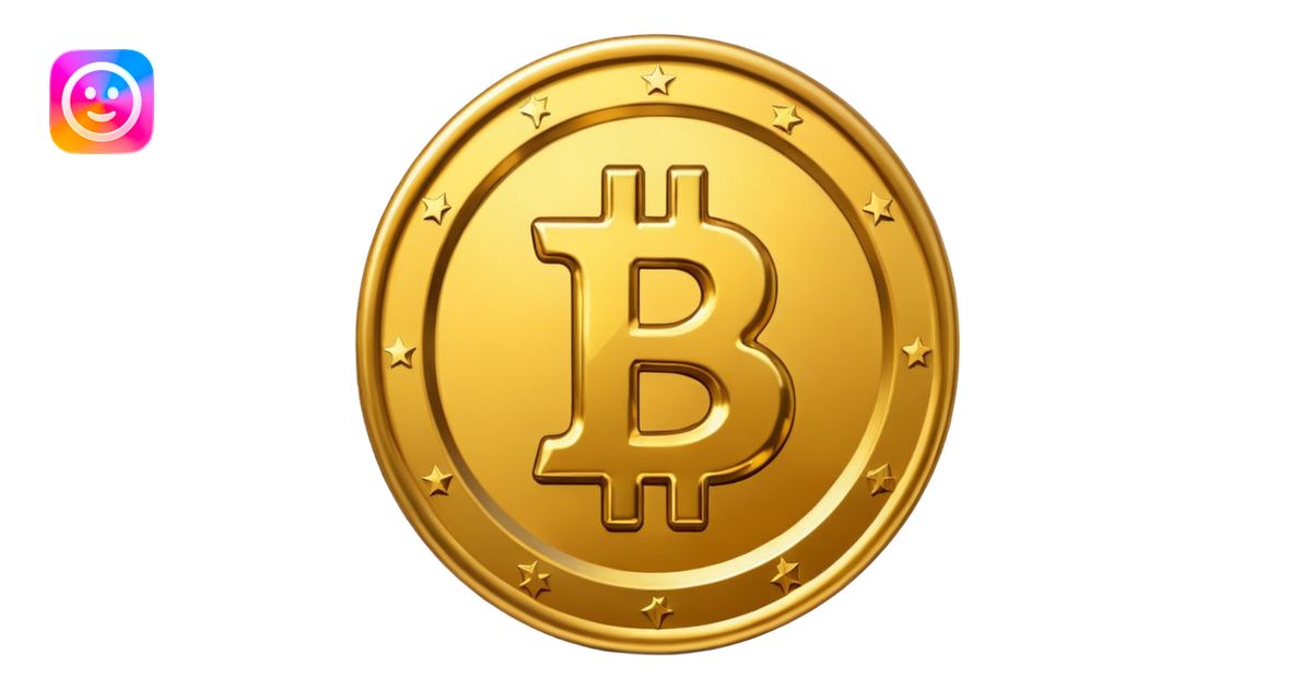 Creat a bitcoin emoji using official bitcoin logo emoji | AI Emoji ...