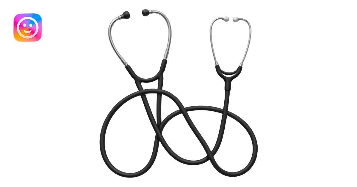 black Stethoscope emoji | AI Emoji Generator