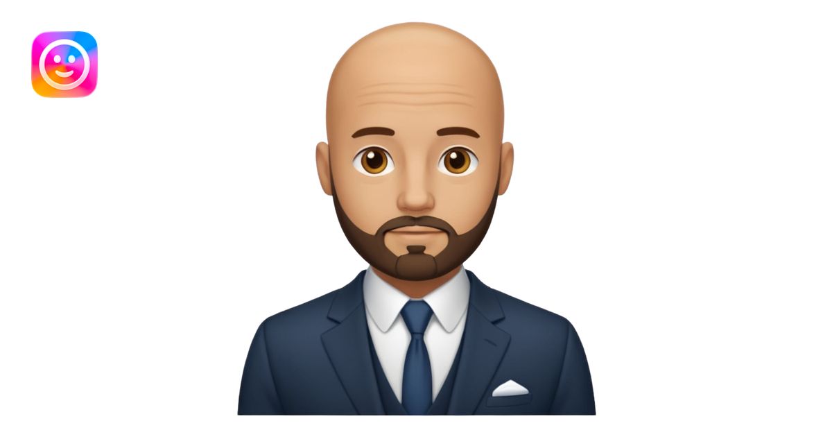 bald man in suit emoji | AI Emoji Generator