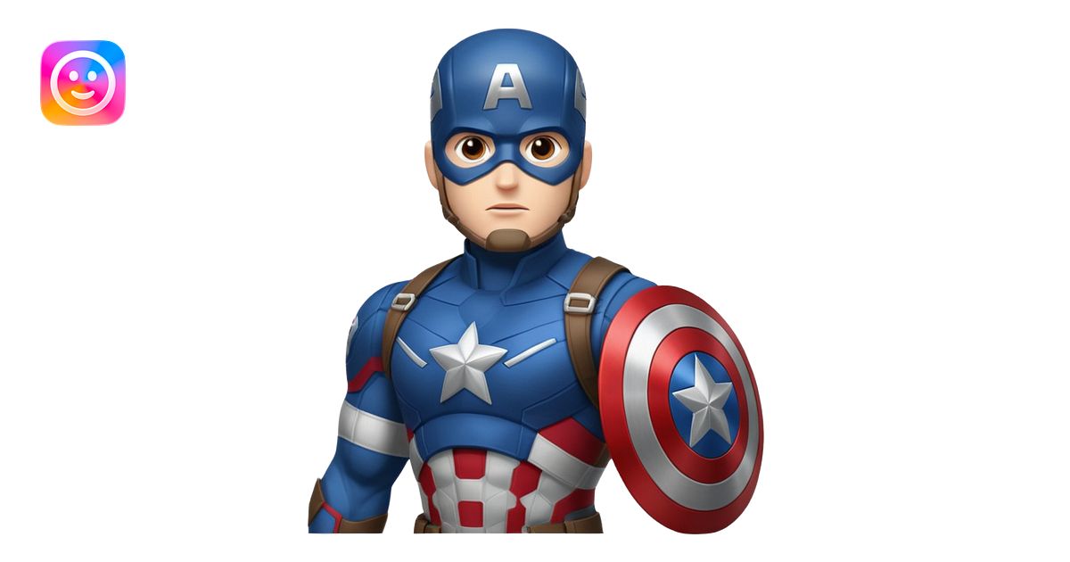 Captain America emoji | AI Emoji Generator