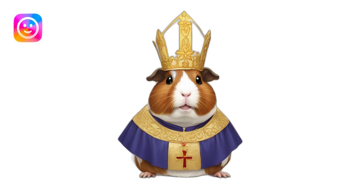 guinea pig pope emoji | AI Emoji Generator