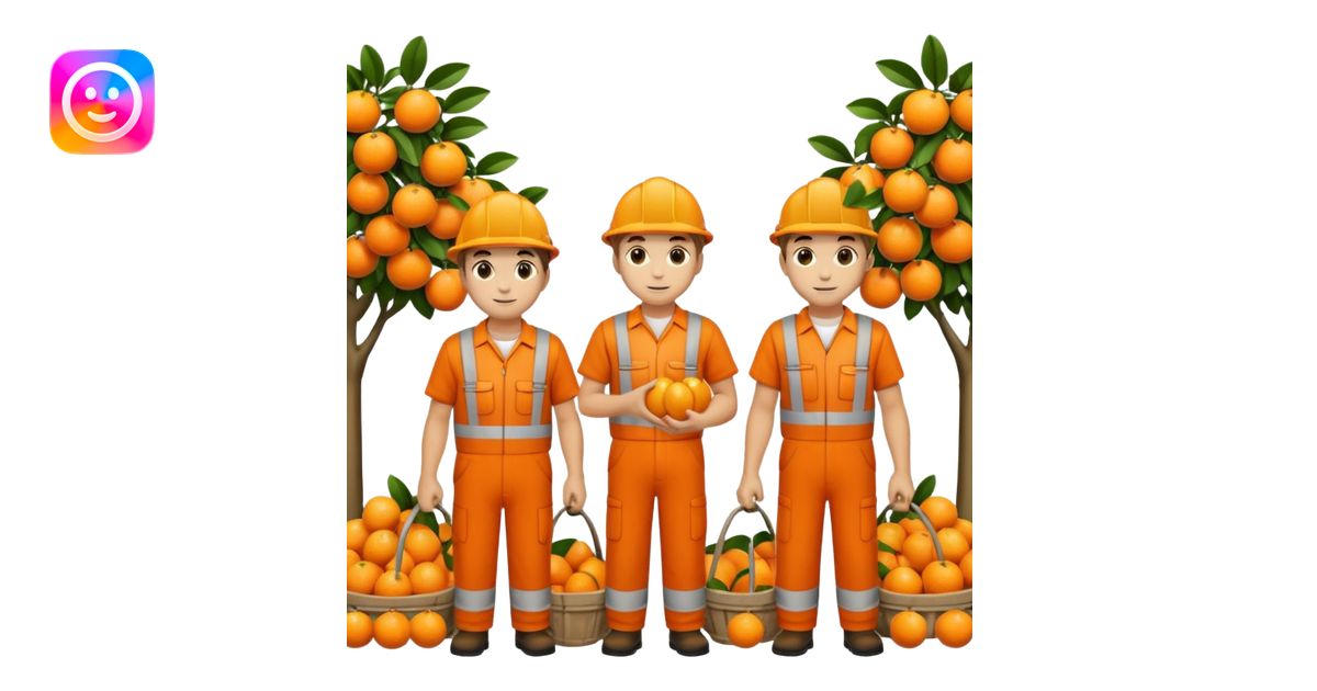 orange workers emoji | AI Emoji Generator