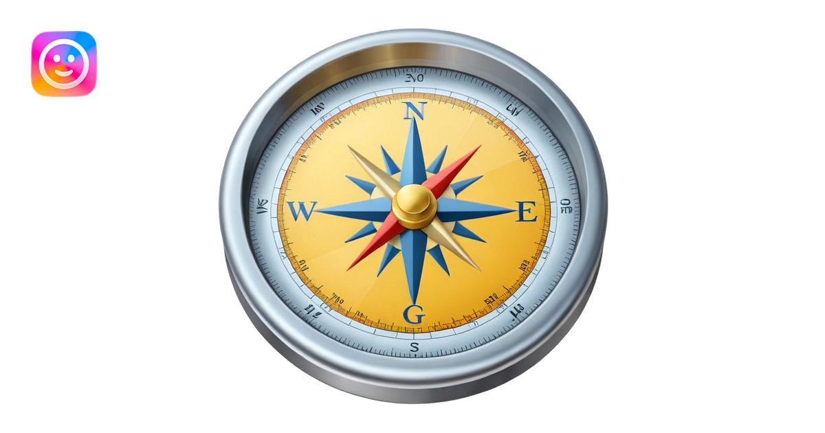 Google Map and compass emoji | AI Emoji Generator