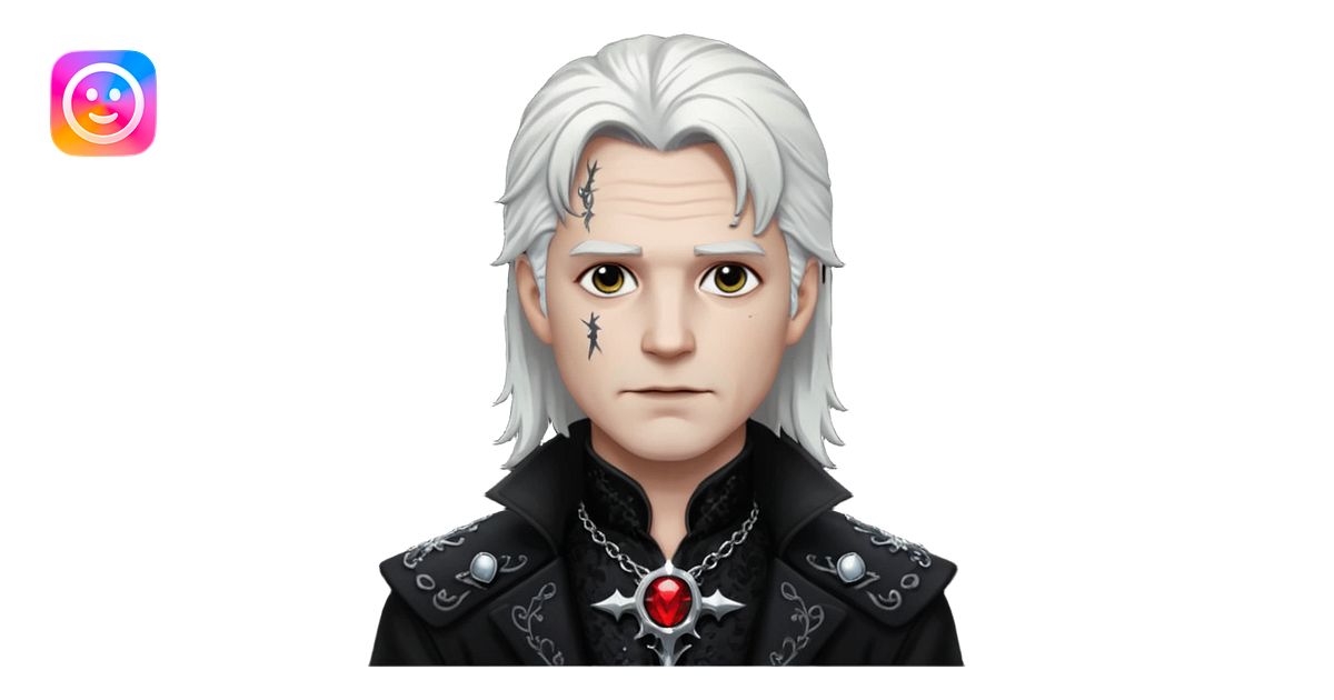 Van Helsing (Male) from Dracula with white hair, black sequin outfit ...