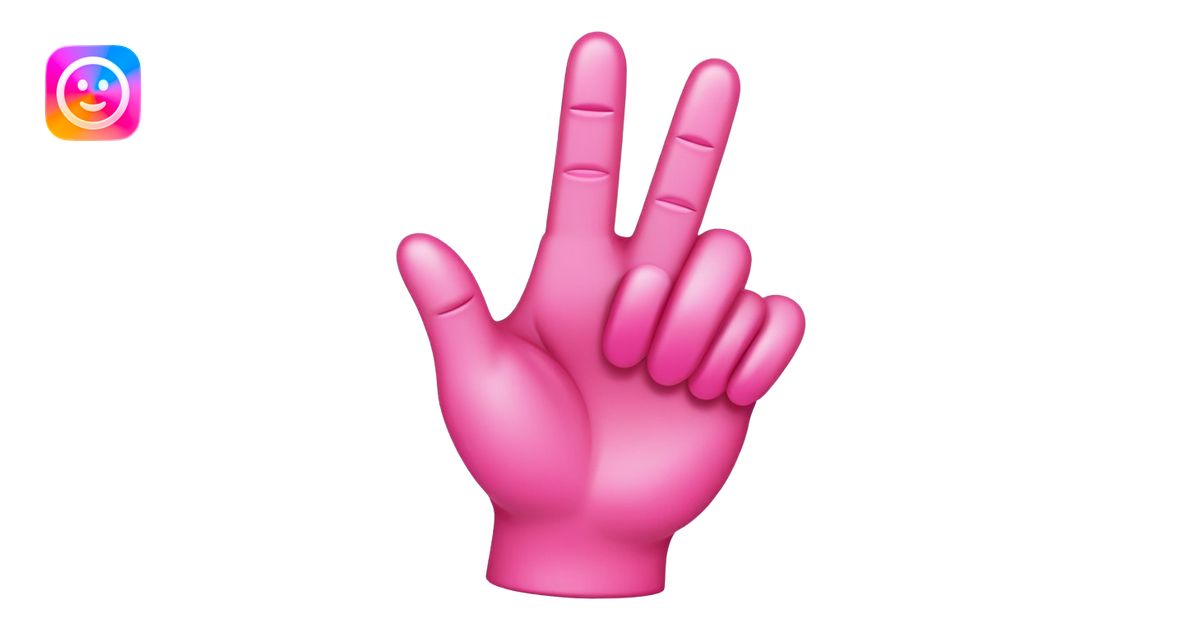 Pink middle finger emoji emoji | AI Emoji Generator