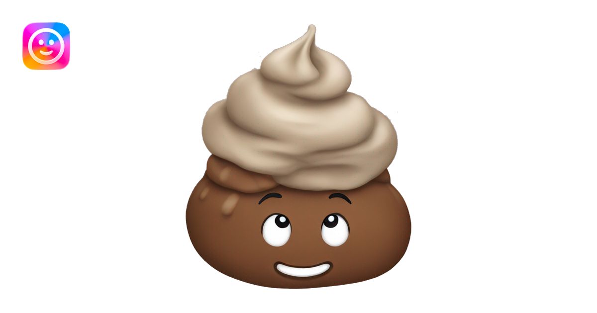 a poop with coquette bows emoji | AI Emoji Generator