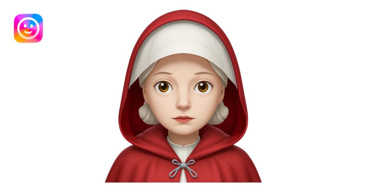 mujer de la portada de el libro el cuento de la criada emoji | AI Emoji ...
