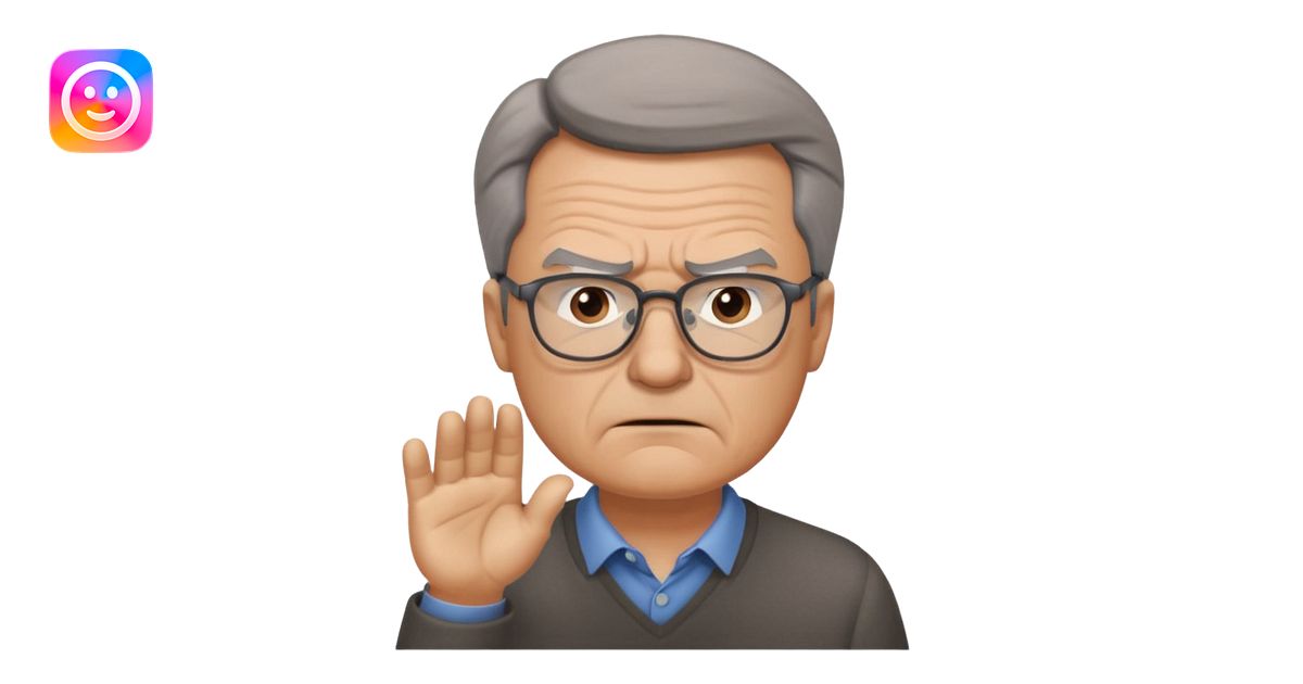 Dad scolding emoji | AI Emoji Generator