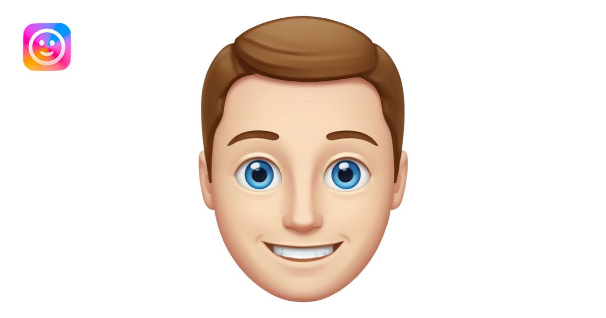 John Hendy with blue eyes emoji | AI Emoji Generator