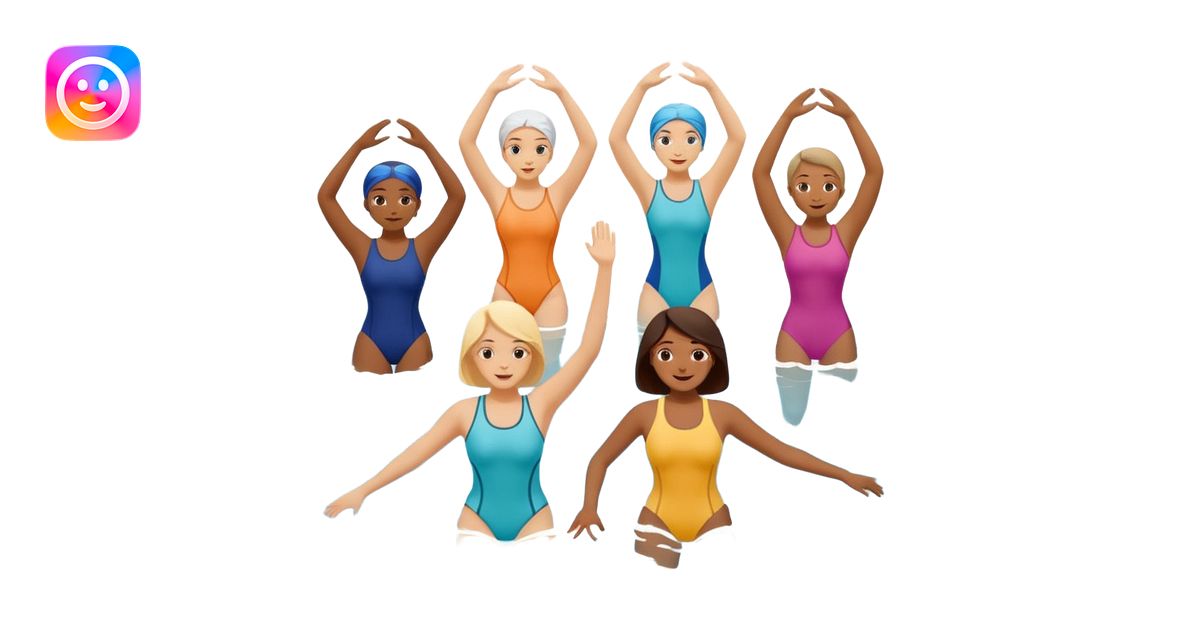 Water aerobics emoji | AI Emoji Generator