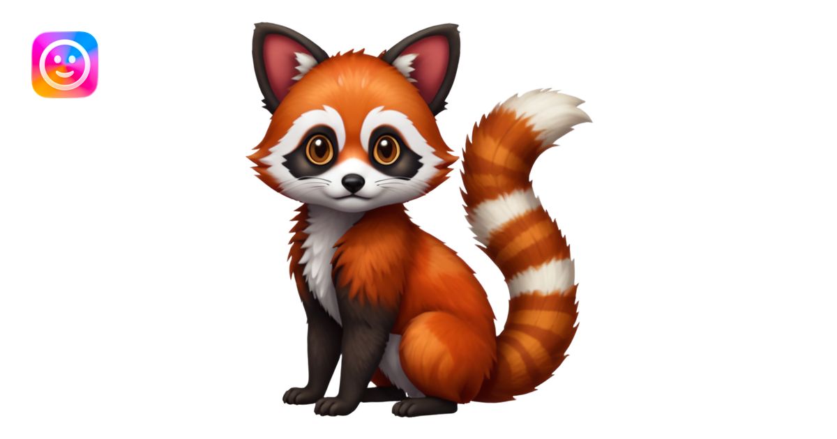 Realistic furry fuzzy scaly 4-legged quadrupedal Red-Panda-Munchkin ...