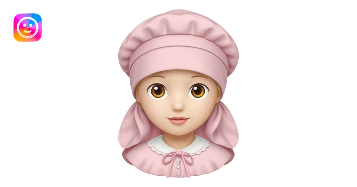 light pink. bonnet 2025 emoji | AI Emoji Generator