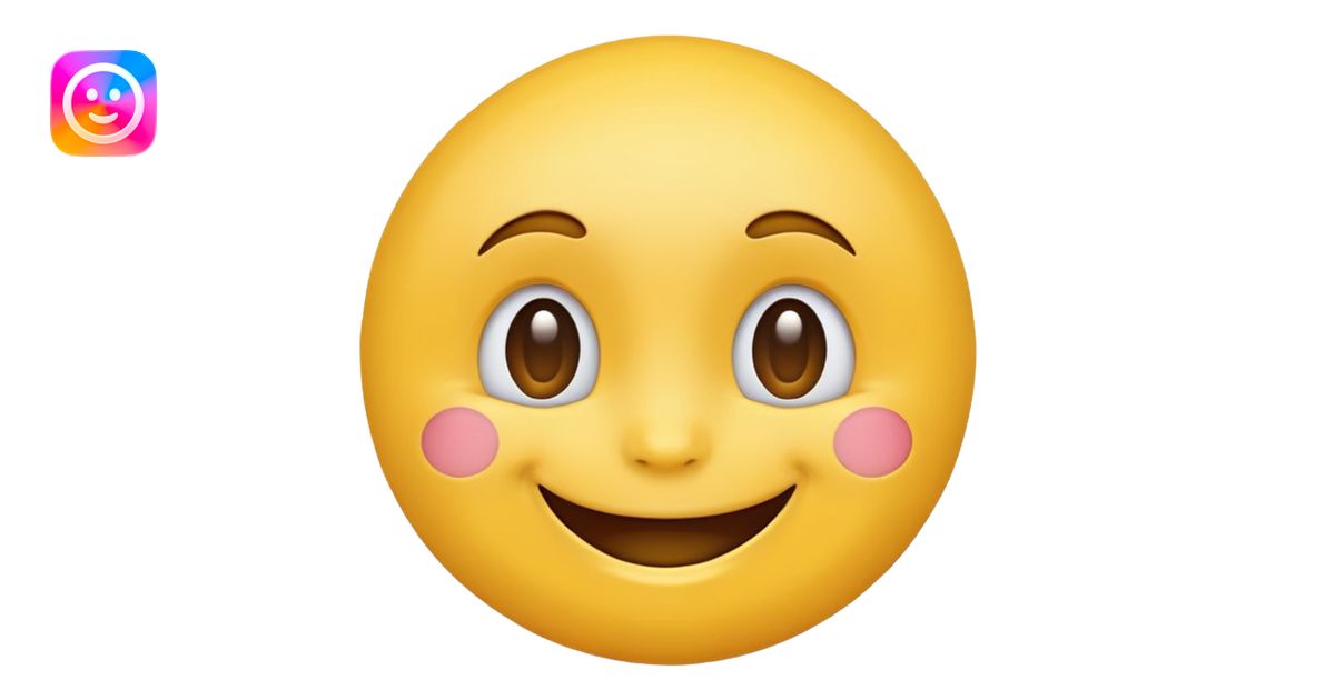 happy face emoji (no cheecks) emoji | AI Emoji Generator