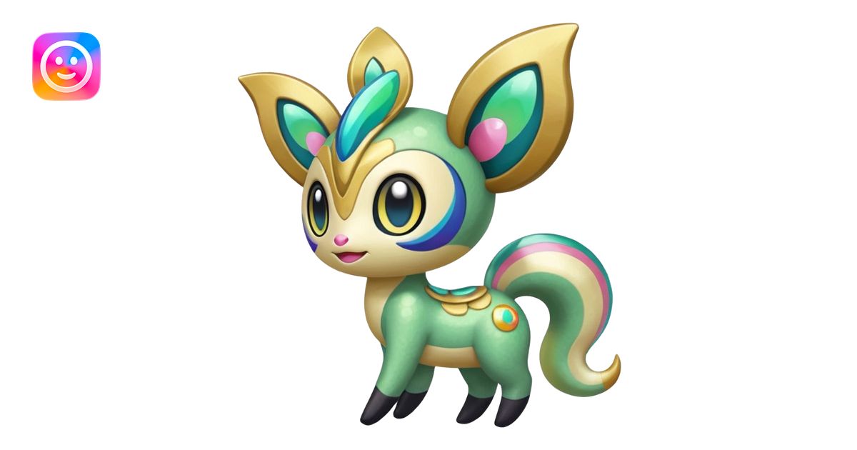 Colorful Exotic Meloetta-Vernid-Trico-Kirby-Fakémon-creature-hybrid ...