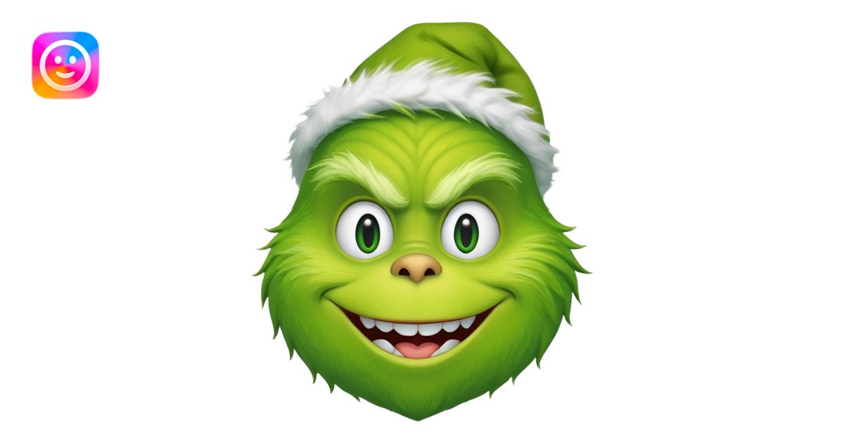 The Grinch, happy face emoji | AI Emoji Generator