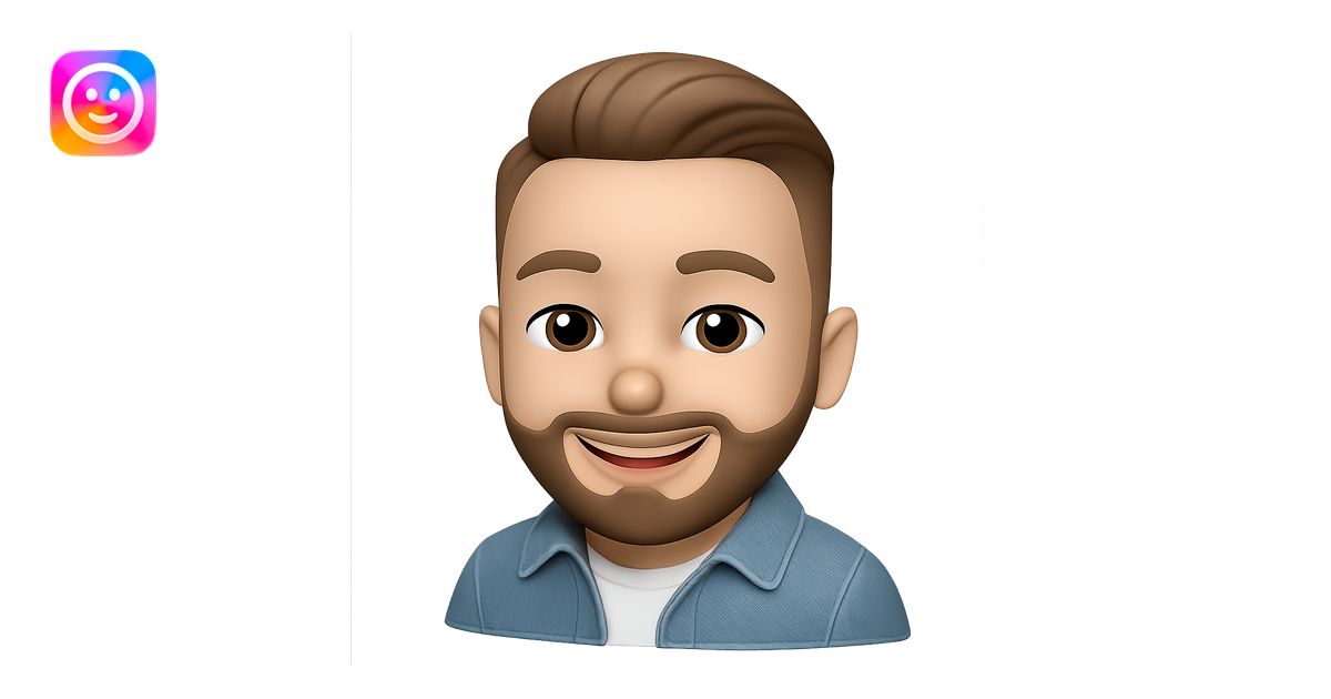 Convert this photo to a 3D emoji in Apple style, capturing the facial ...