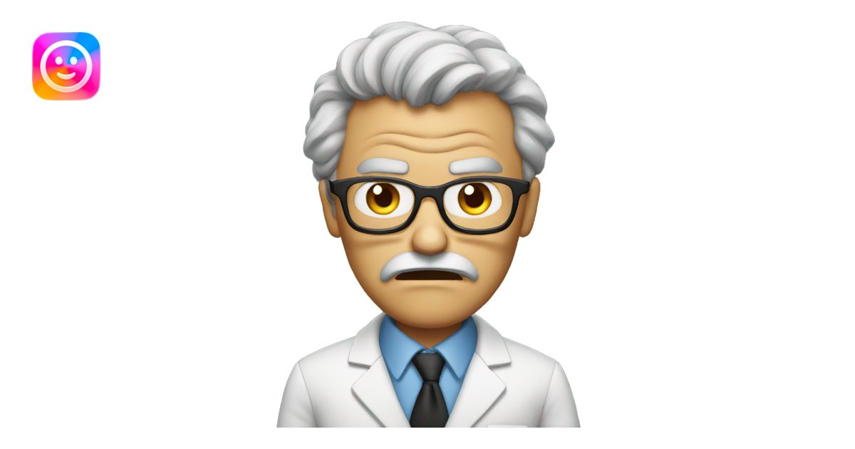 angry professor emoji | AI Emoji Generator