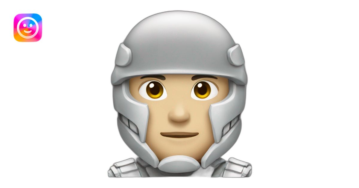 military white skin armor emoji | AI Emoji Generator