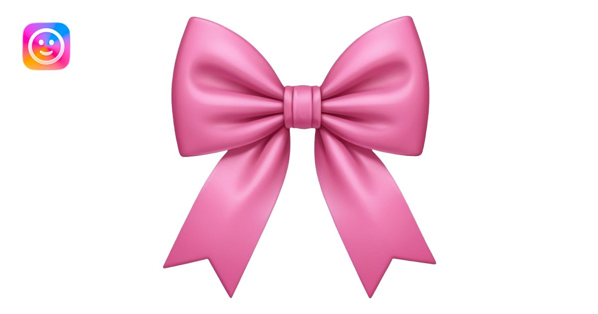 Pink coquette aesthetic bow emoji | AI Emoji Generator