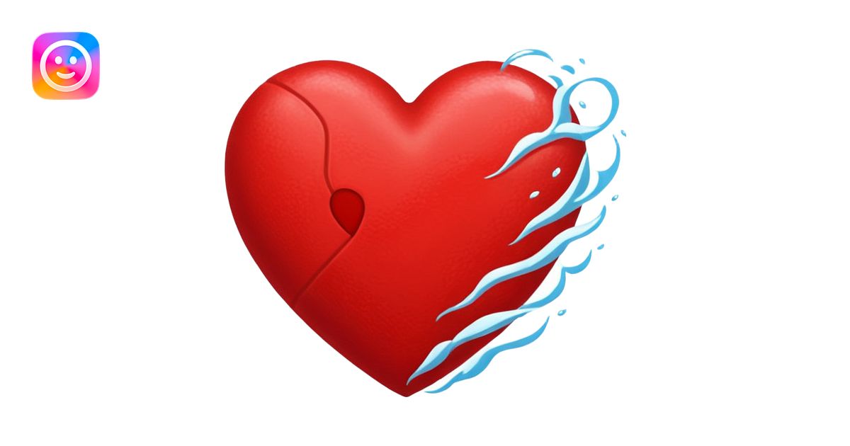 Natación y voley en un corazón de color emoji | AI Emoji Generator