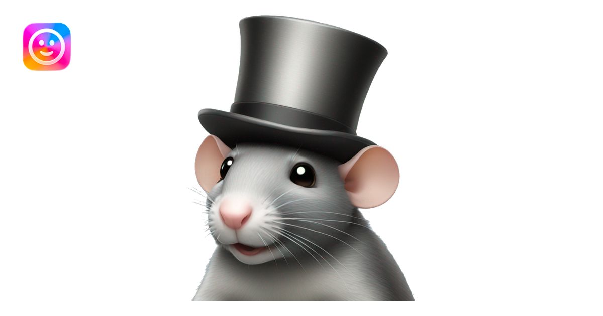 Rat with a top hat emoji | AI Emoji Generator