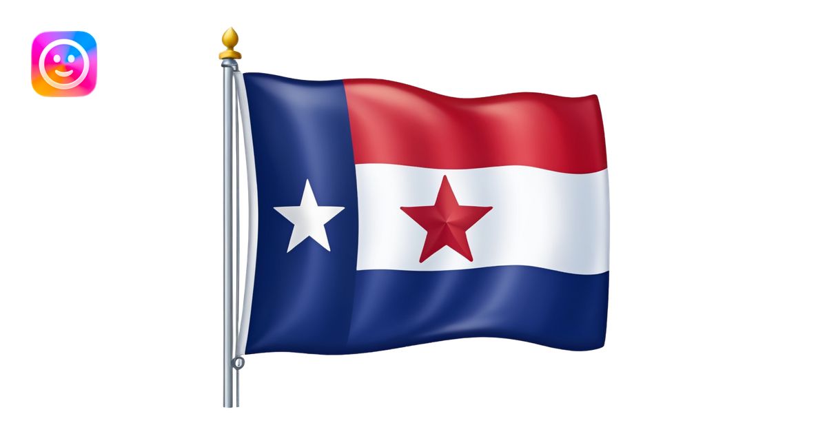 State of Texas with flag emoji | AI Emoji Generator