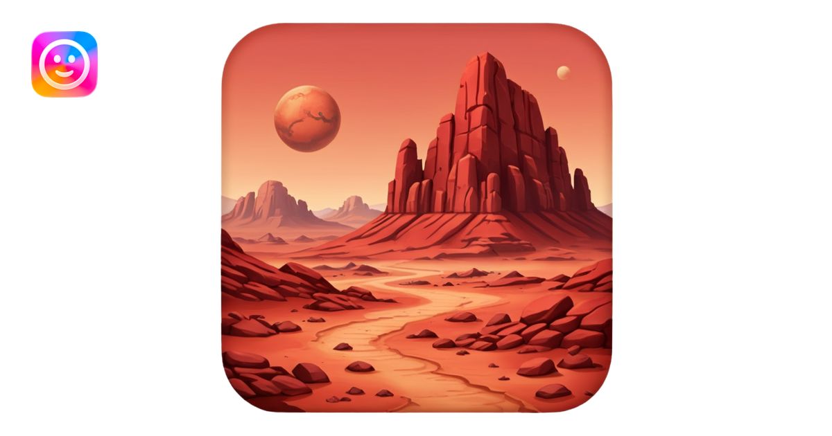 Mars planet emoji emoji | AI Emoji Generator