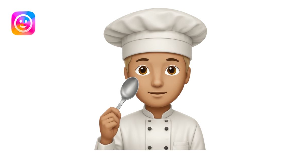 Cooking man emoji | AI Emoji Generator