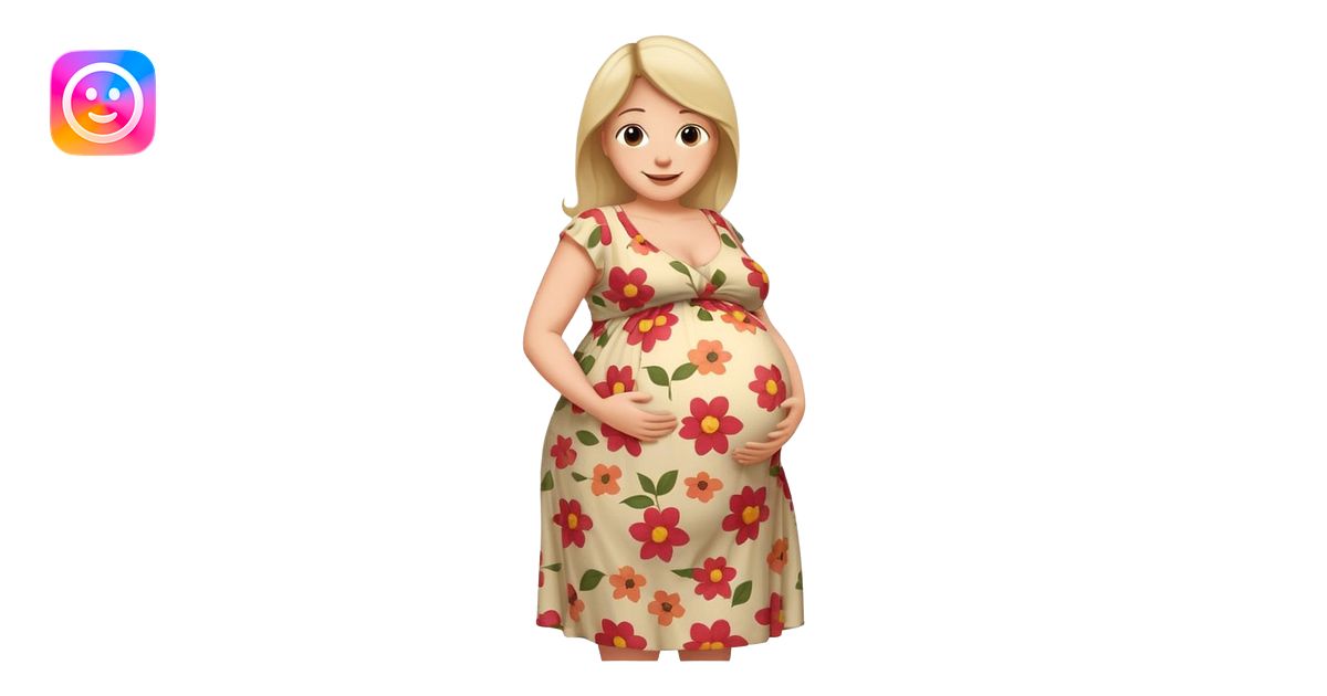 very heavily pregnant overdue woman with unnaturally very large belly ...