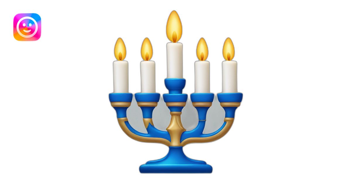 Hanukkah menorah emoji | AI Emoji Generator