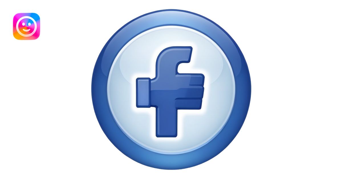 Facebook logo emoji | AI Emoji Generator