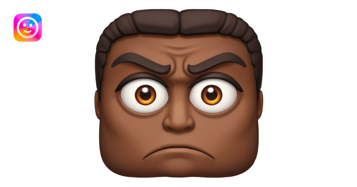 Angry Only single eye WITHOUT face emoji | AI Emoji Generator