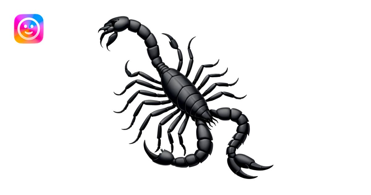 Scorpion zodiac sign, on the hand. emoji | AI Emoji Generator