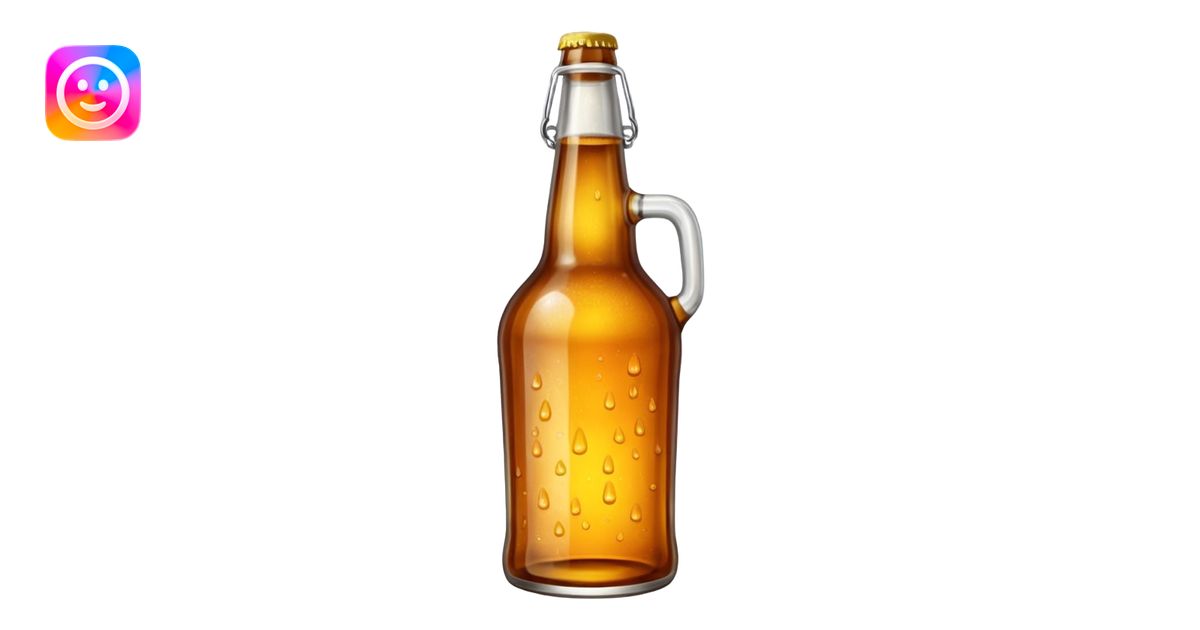 Beer in a bottle emoji | AI Emoji Generator