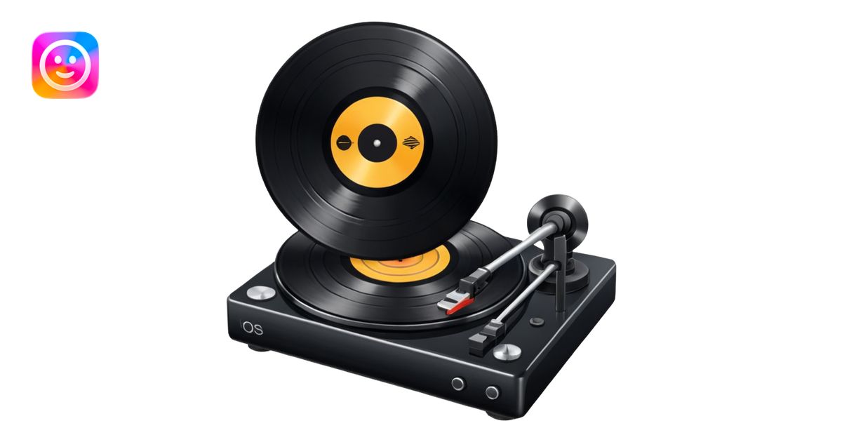 Turntable set emoji | AI Emoji Generator