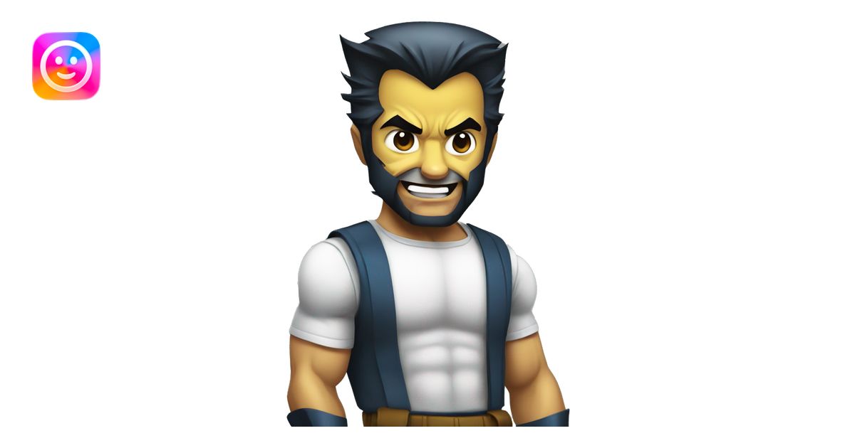 Wolverine comic emoji | AI Emoji Generator