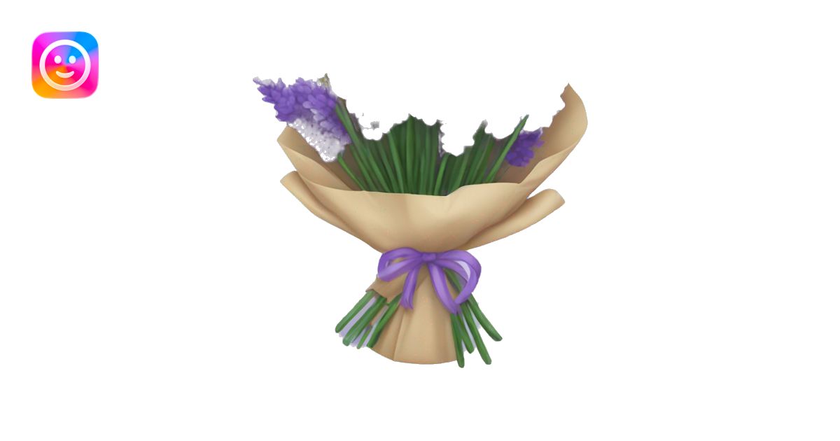 Lavender bouquet emoji | AI Emoji Generator