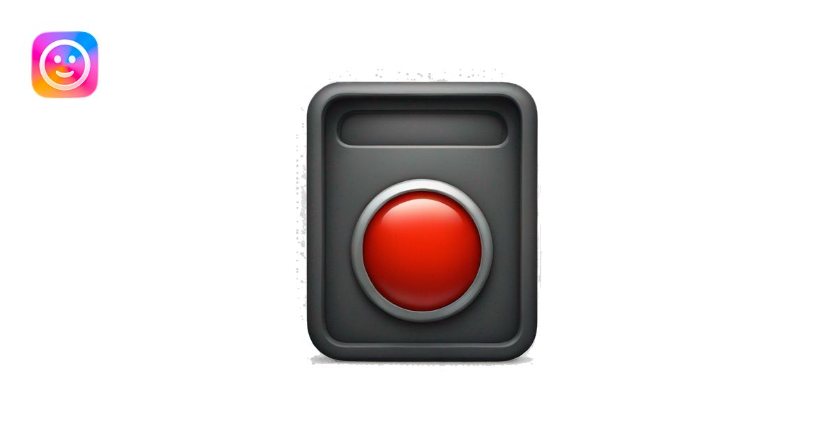 big red button emoji | AI Emoji Generator