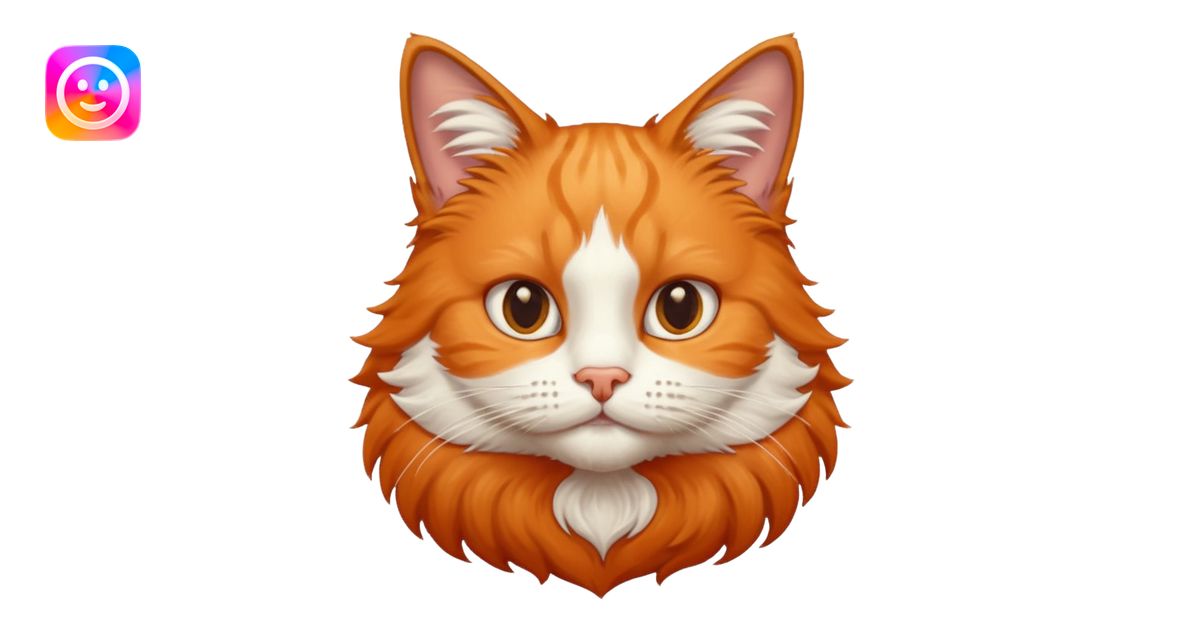 long mustached cat emoji | AI Emoji Generator
