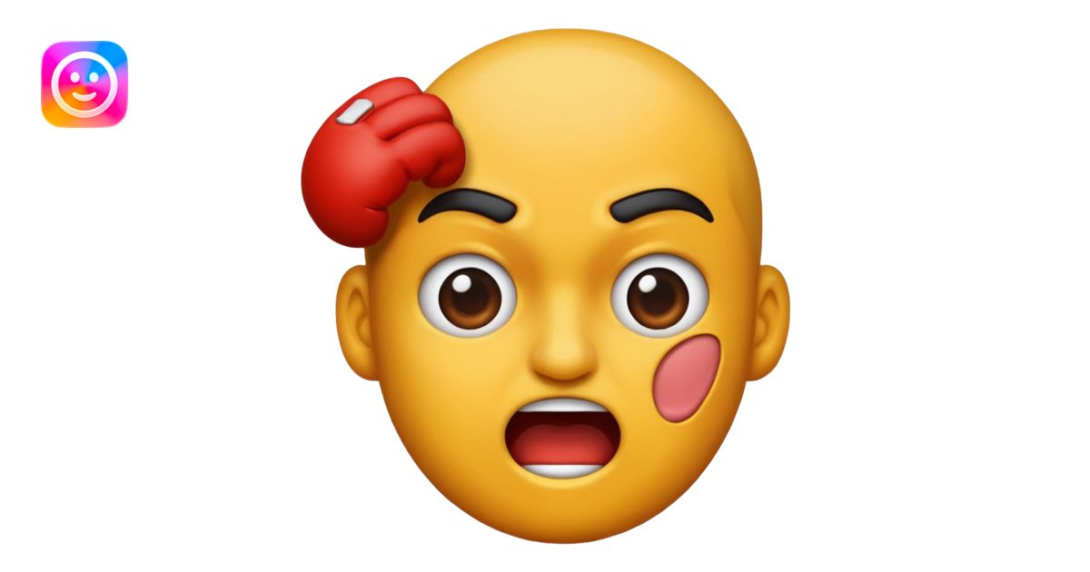 Getting Punched in the face emoji | AI Emoji Generator
