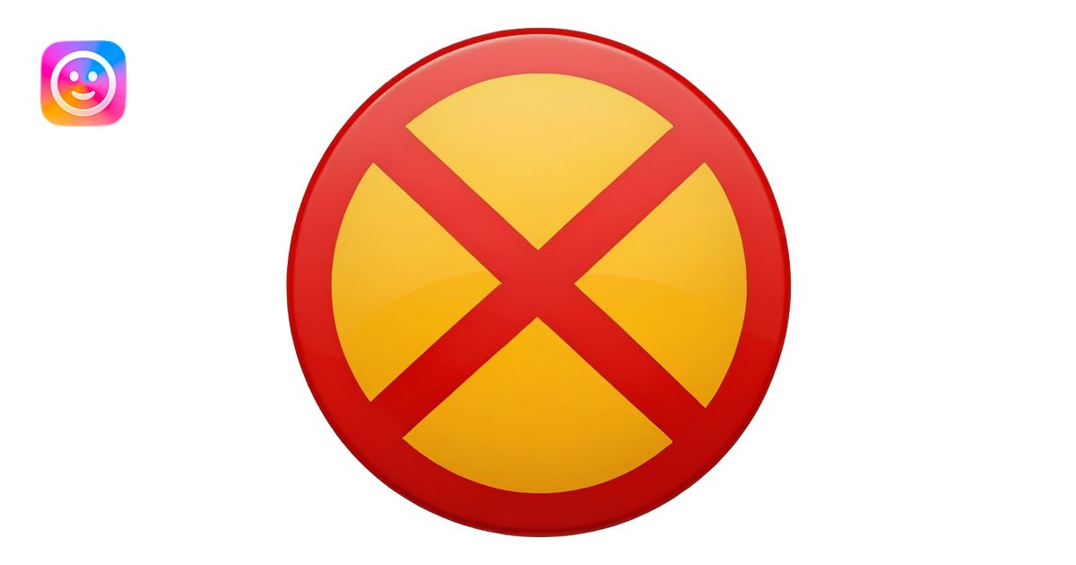 um circulo vermelho com uma barra transversal, semelhando a um simbolo ...