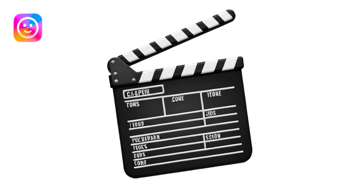 Movie clapper emoji | AI Emoji Generator